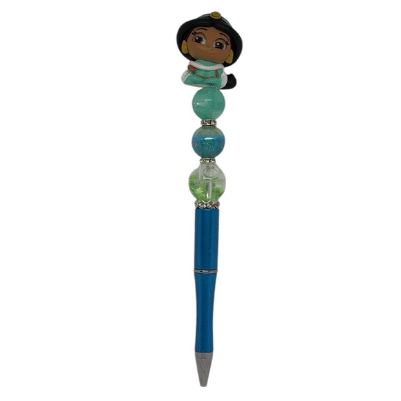 Hand Crafted | Office | Disney Princess Jasmine Beaded Pen | Poshmark
